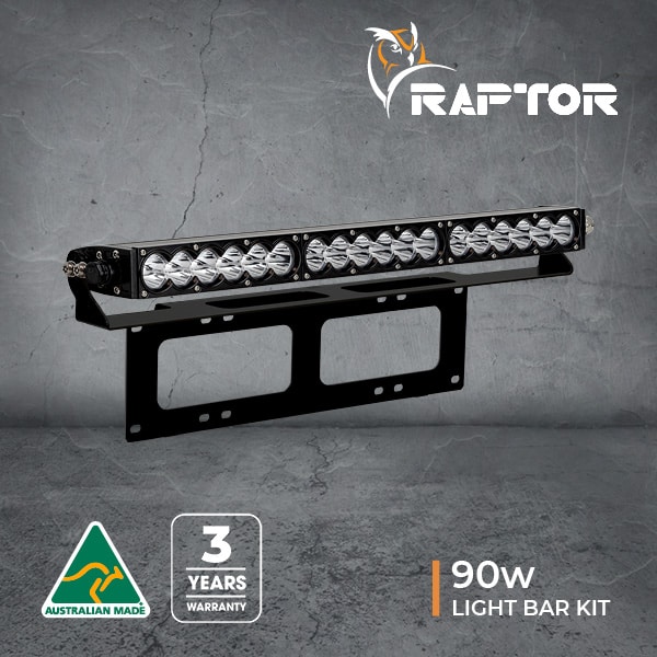 Raptor 90 LED 20.5″ Light Bar Number Plate Kit - SRD Lights
