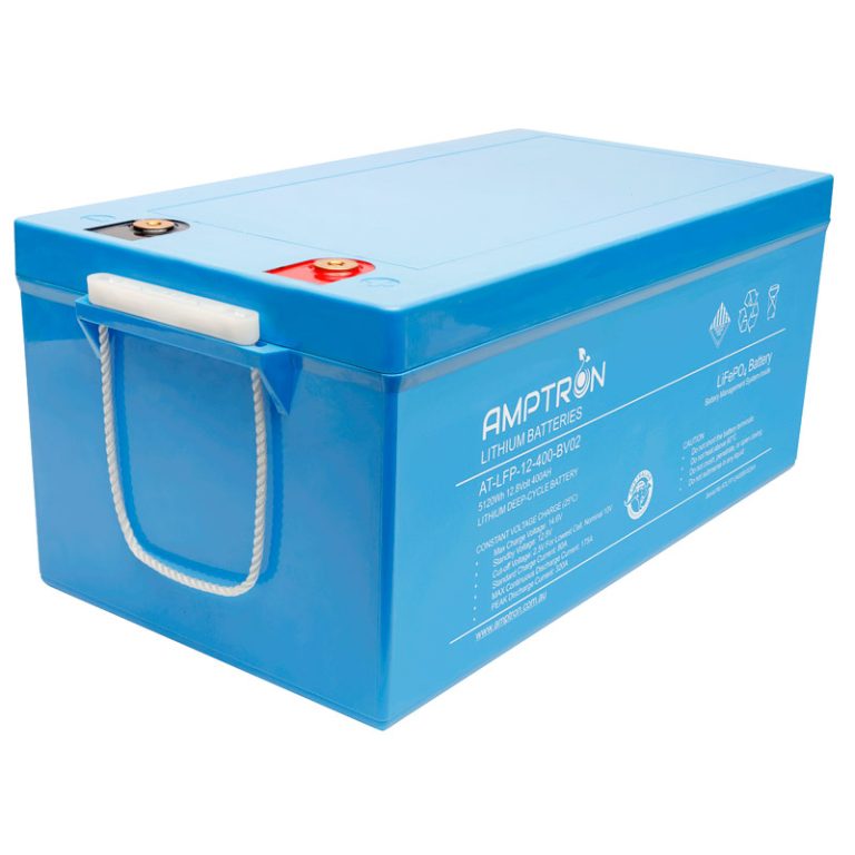 12V 400Ah / 300A Continuous Discharge LiFePO4 Battery - SRD Lights